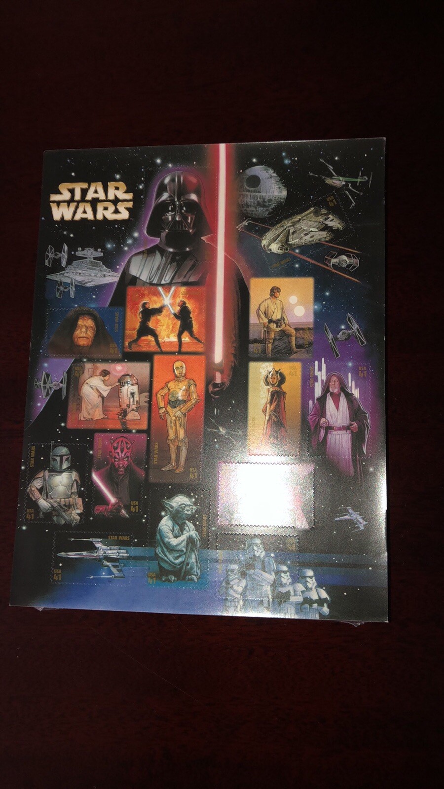 STAR WARS .41 cent Stamp Sheet w/ 15 Stamps 2007 USPS | eBay