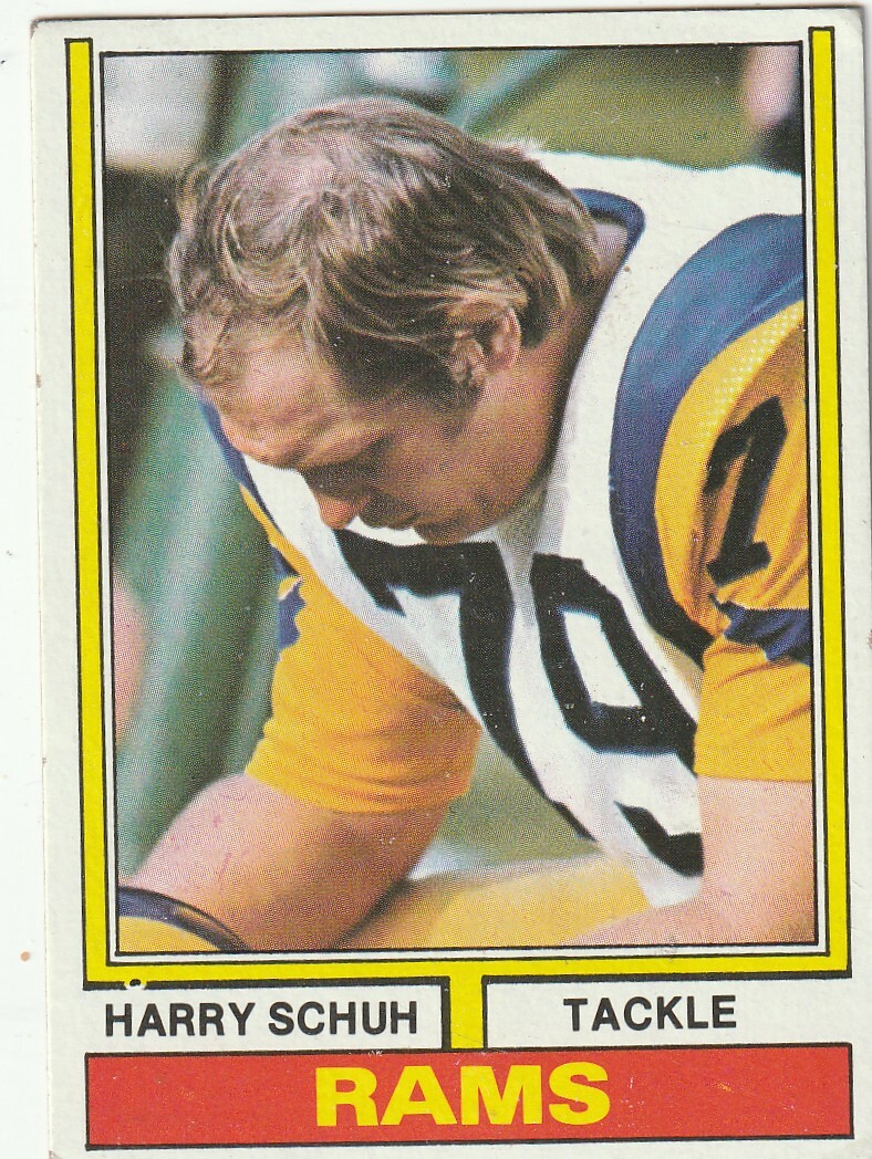 FREE SHIPPING-GOOD-1974 Topps Harry Schuh #109 PLUS RAMS BONUS CARDS | eBay
