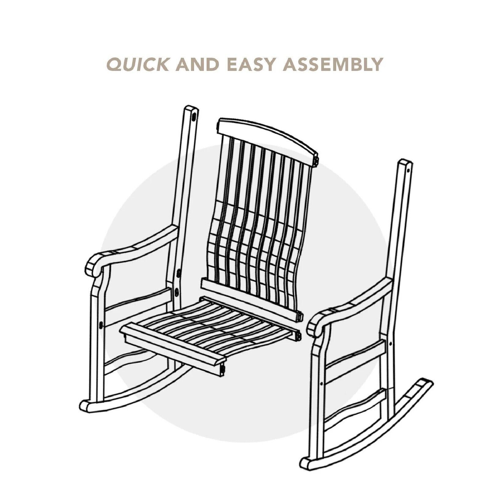 Member's Mark Teak Porch Rocker | eBay