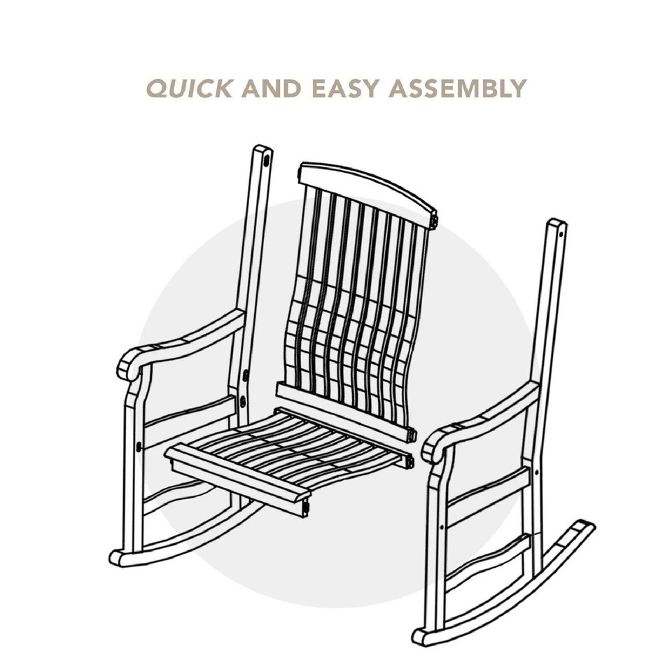 Member's Mark Teak Porch Rocker | eBay