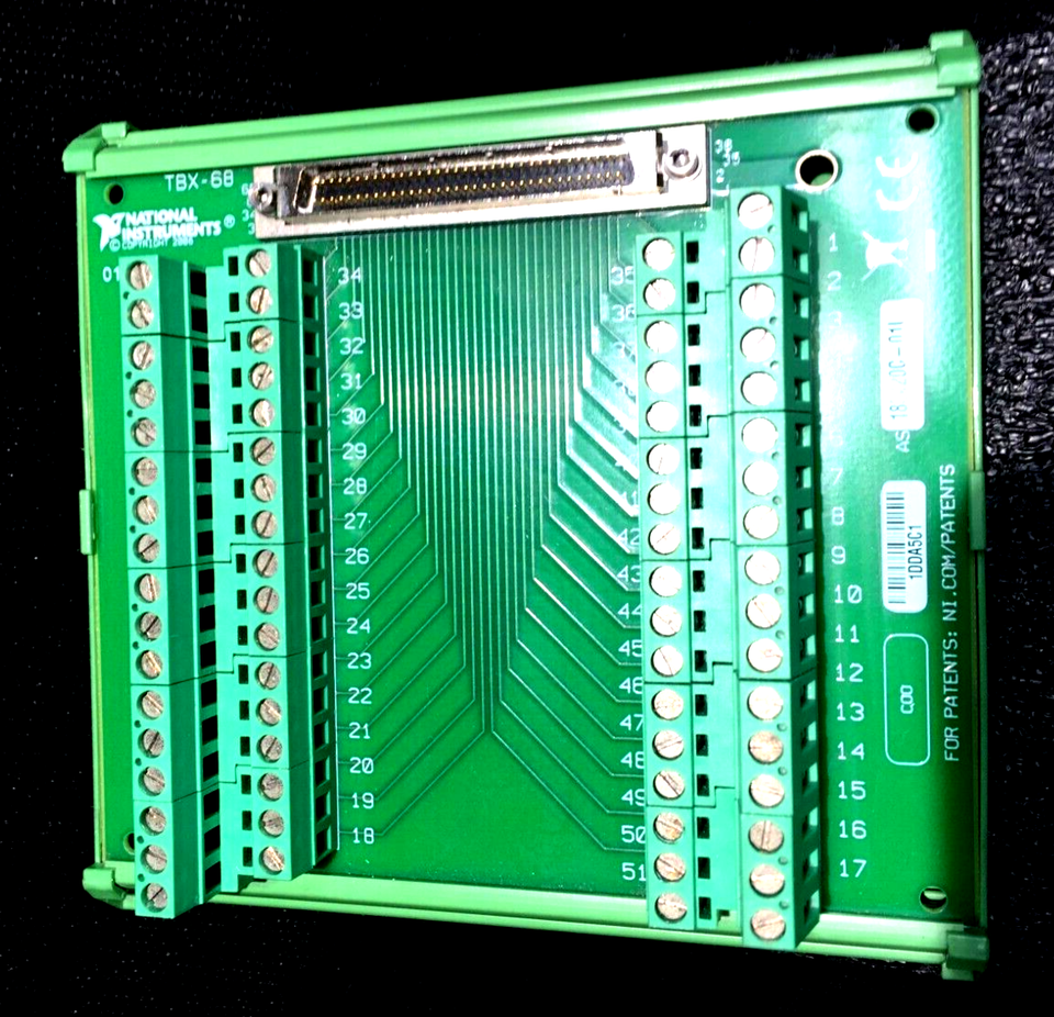 NATIONAL INSTRUMENT NI 183420C - 01 L TBX-68 WITH NI CABLE183432C-02 T ...