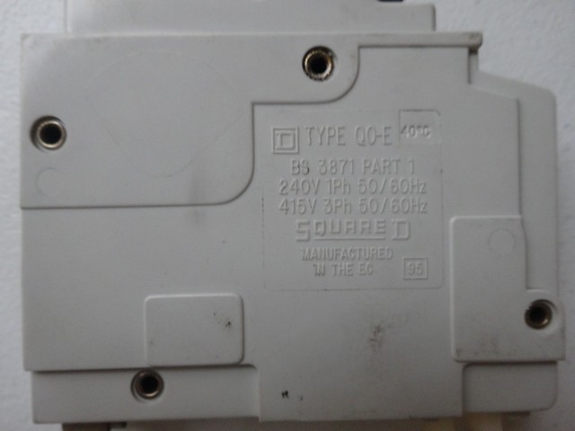 Square D Circuit Breaker 5a 2 Pole Type Qo-x BS 3871 for sale online | eBay