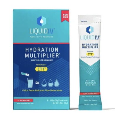Liquid IV Hydration Multiplier Electrolyte Powder Packet Drink Mix ...