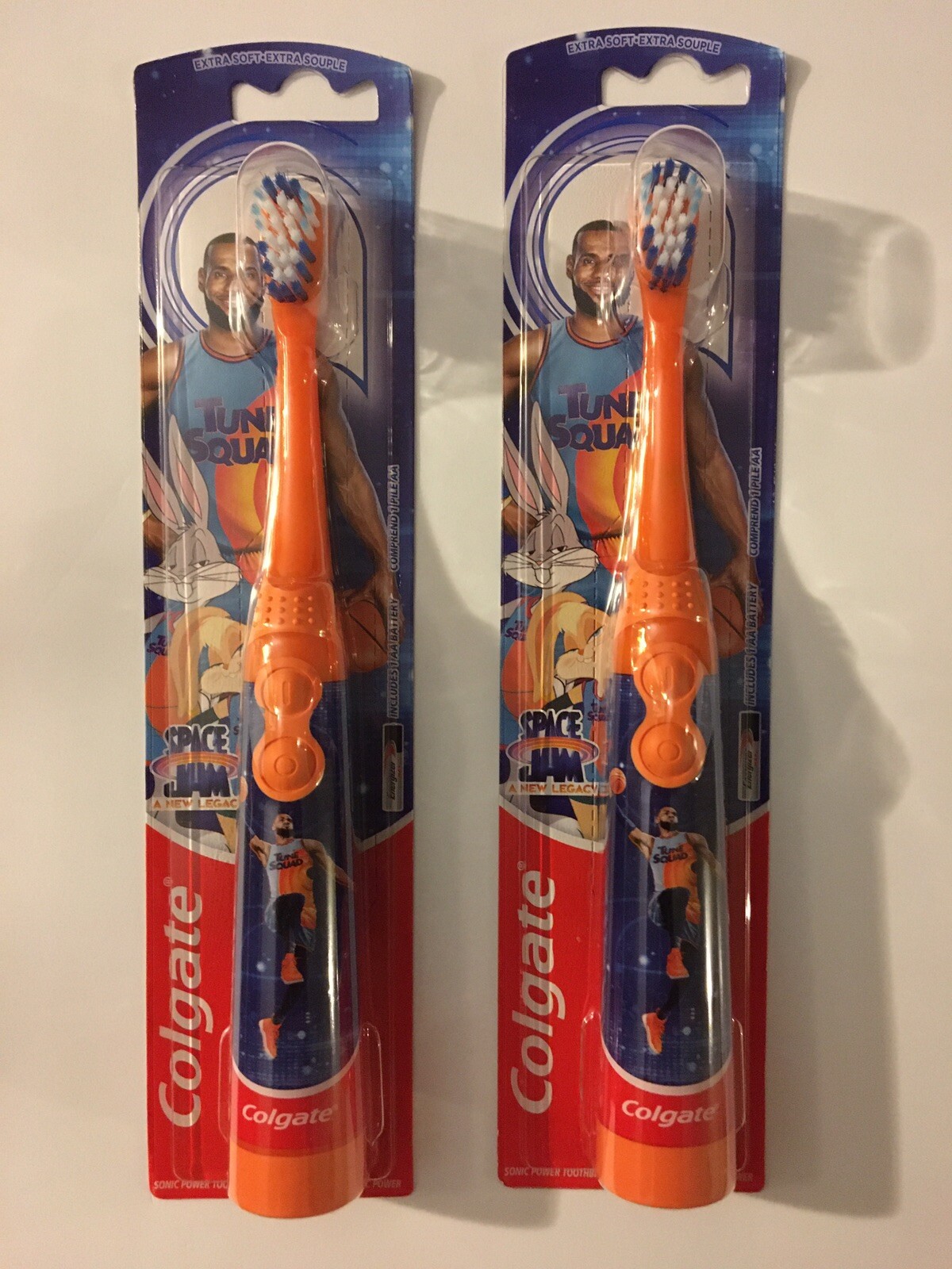 New Colgate Battery operated Toothbrush Tune Squad Space Jam Extra Soft ...
