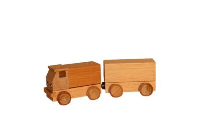 Lastzug natur 15 cm NEU Holz Lkw Truck Laster Holzauto Holzlkw ...