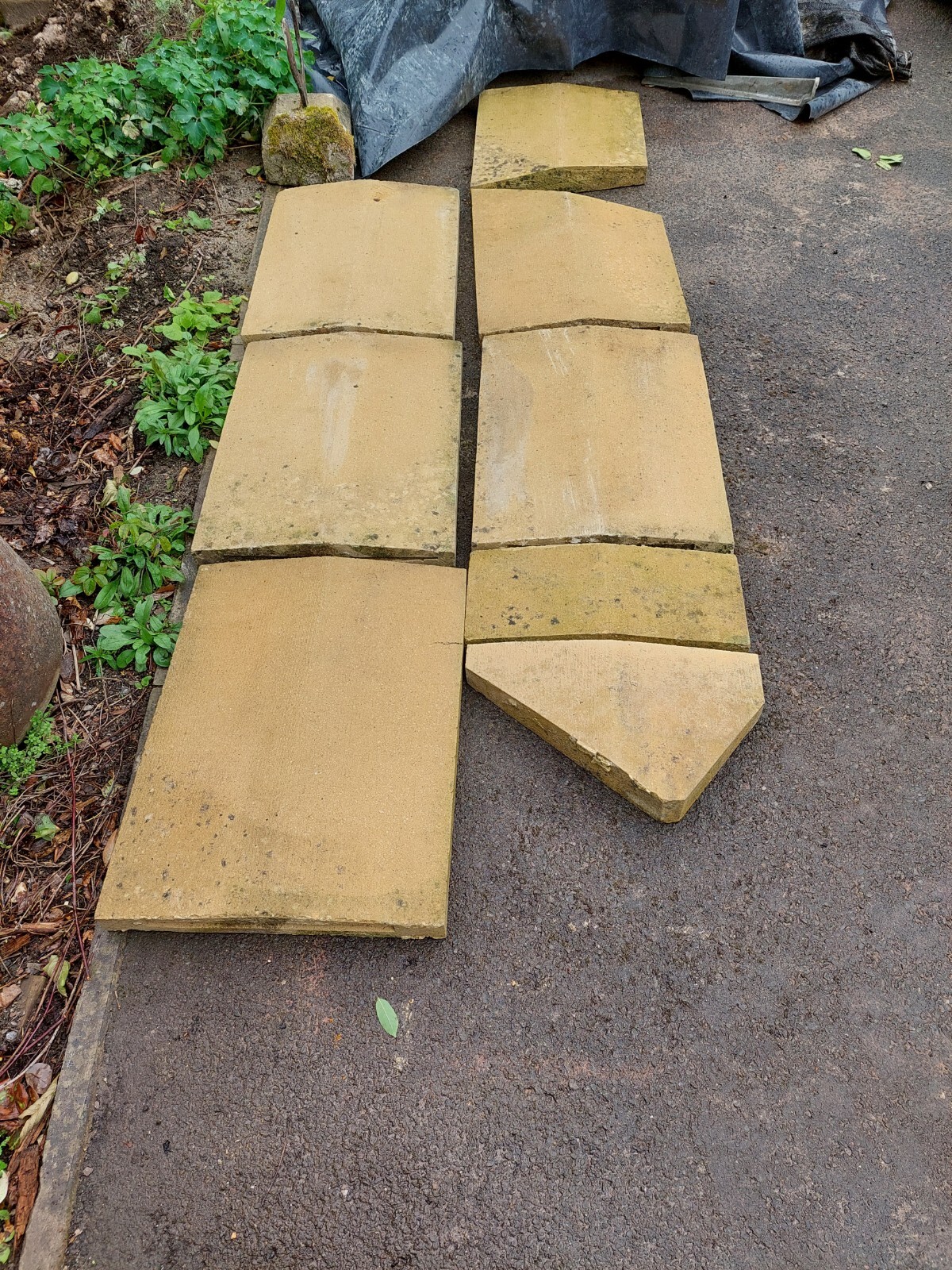 Cast Stone Coping / Cappings. Approx 3.5m total length | eBay UK