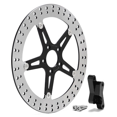 Floating 14" Big Front Brake Disc Disk Kit for Harley 18-24 Softail Low ...