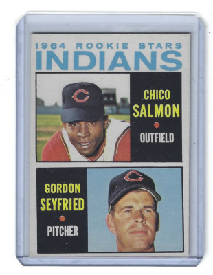 1964 Topps 64 CLEVELAND ROOKIE STARS, SALMON and SEYFRIED #499 REAL ...
