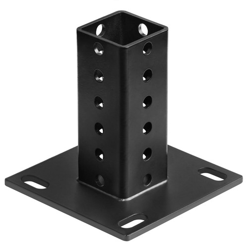 Black Square Sign Post Anchor Base Fits 1-3/4 Posts, Street Parking ...