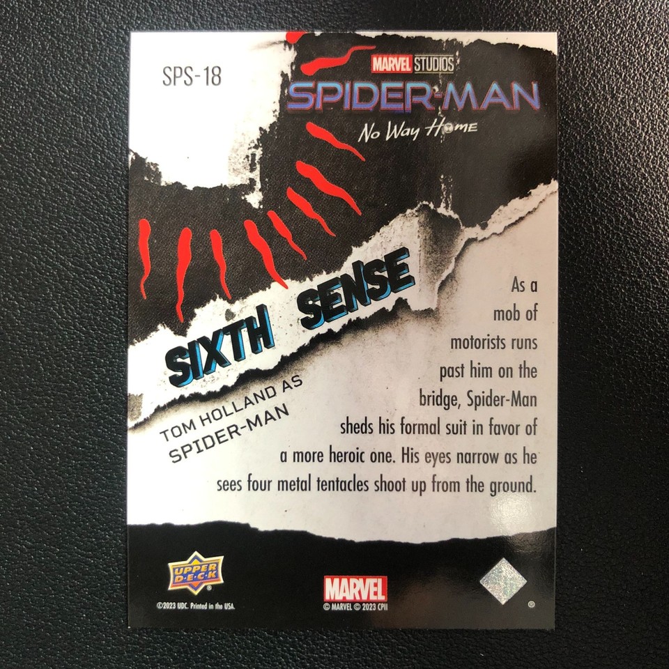 2023 Upper Deck Spider-Man No Way Home Sixth Sense Spider-Man Tom ...