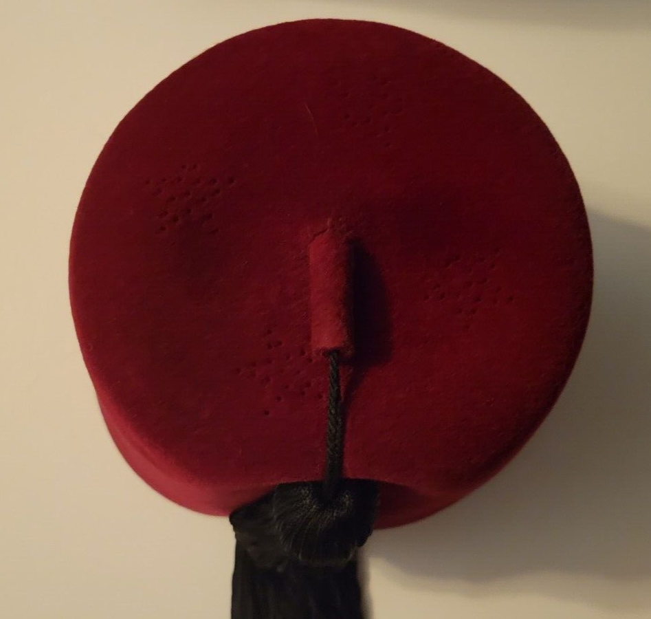 Aleppo Masonic Shriners Burgundy Wool Fez Hat Size 7 1/2” Freemasons ...