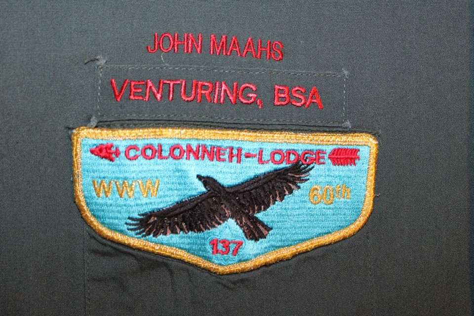 Boy Scouts of America BSA Men's Shirt Large Venturing Green Sewn ...