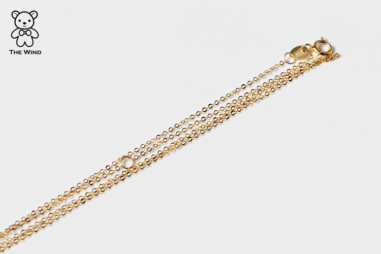 High Quality Dainty 18K Solid Yellow Gold Cable Chain 16, 18 Inches ...