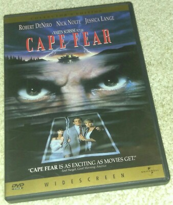 Cape Fear DVD Robert de Niro , Nick nolte , Jessica Lange 25192056727| eBay