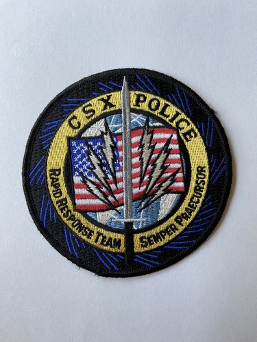 CSX Railroad Police SWAT Patch. Defunct. Ultra RARE. | eBay