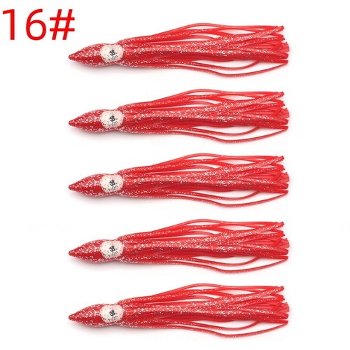 120mm Luminous-Octopus Lure Squid-Rubber Fishing Trout Swing Baits Lure ...