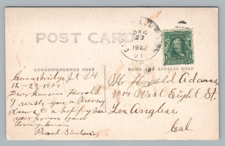 Dirt Road JEFFERSONVILLE Vermont RPPC Cambridge VT Antique Photo ...