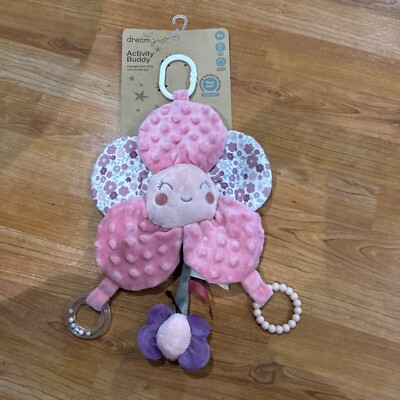 NWT Dream Gro DreamGro Activity Buddy Pink Flower Rattle 15" | eBay.de