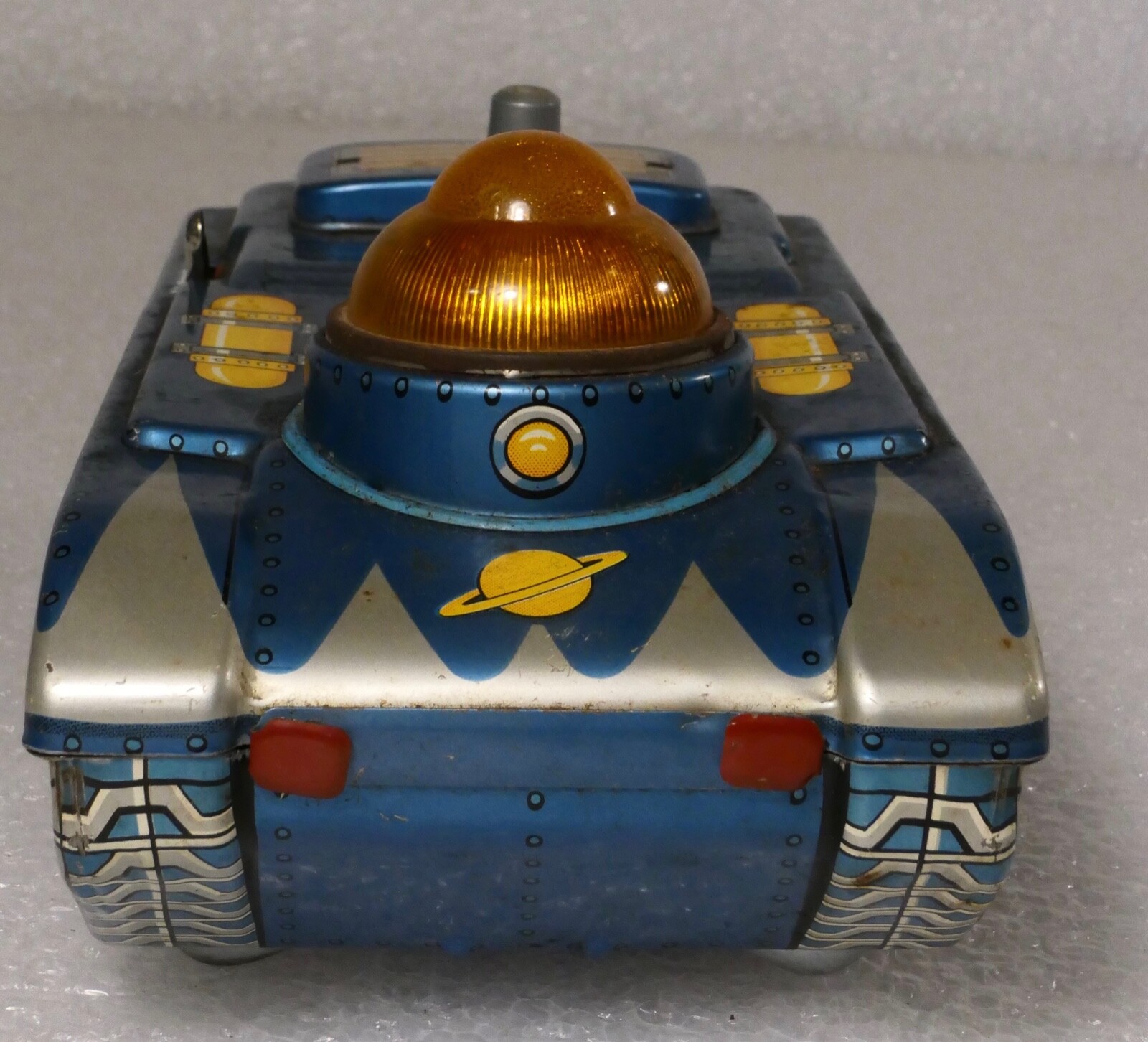 TN JAPAN MODERN TOYS BATTERY OPERATED TIN MECHANICAL SPACE RADAR TANK ...