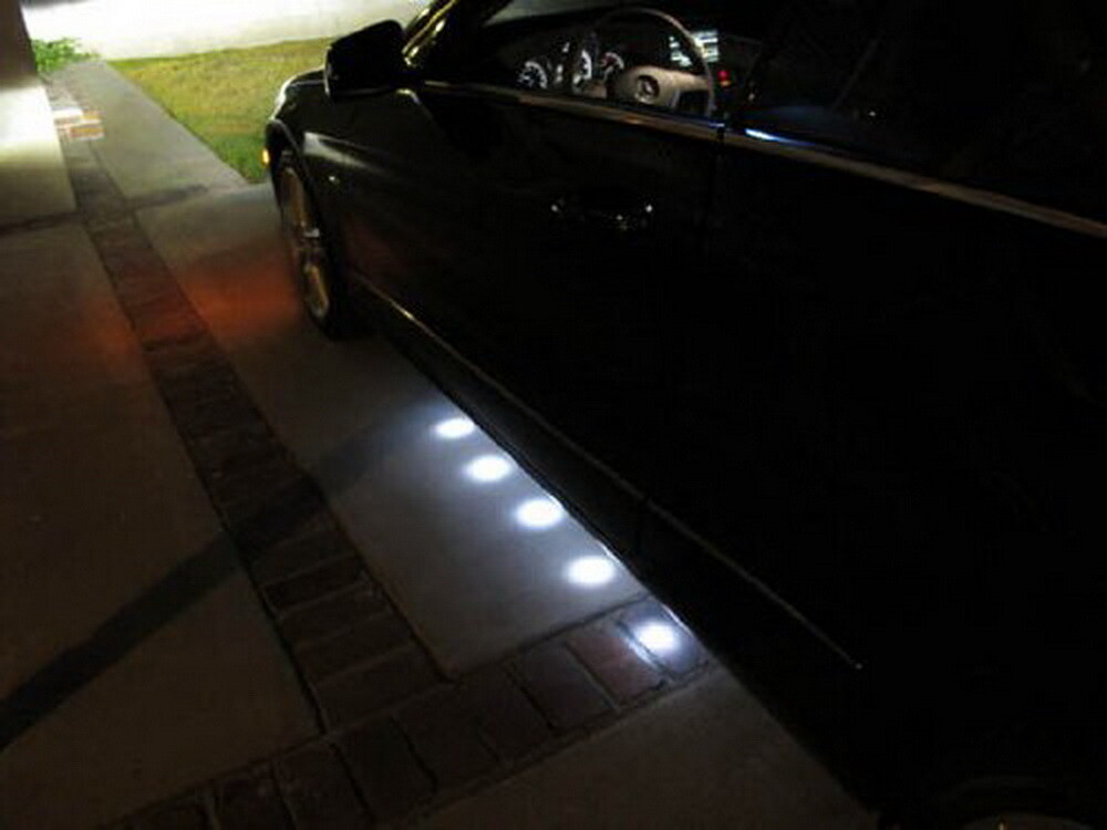 White 95" Brabus Style 45-LED Lights Under Car Puddle Lighting Ground ...