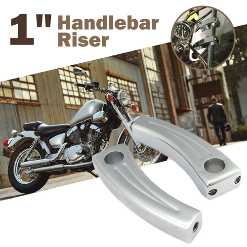 1" Handlebar Risers Clamp Adapter For Honda Shadow GL VTX Cruiser ...