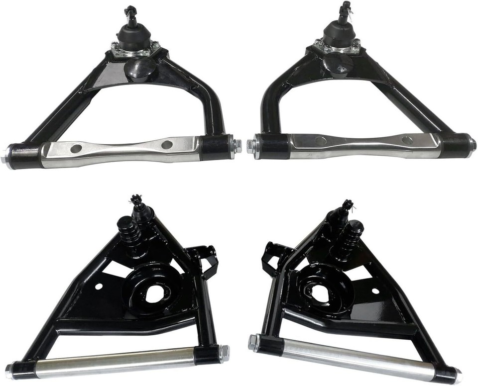 4PCS Front Tubular Upper & Lower Control Arms Kit for 1963-1970 Chevy ...