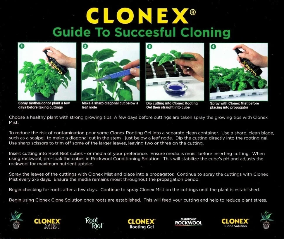 Clonex Gel 100 ml - cloning 100ml hydrodynamics hdi rooting gel | eBay