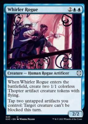 MTG-4x-Near Mint, English-Whirler Rogue-Commander: Kaldheim | eBay