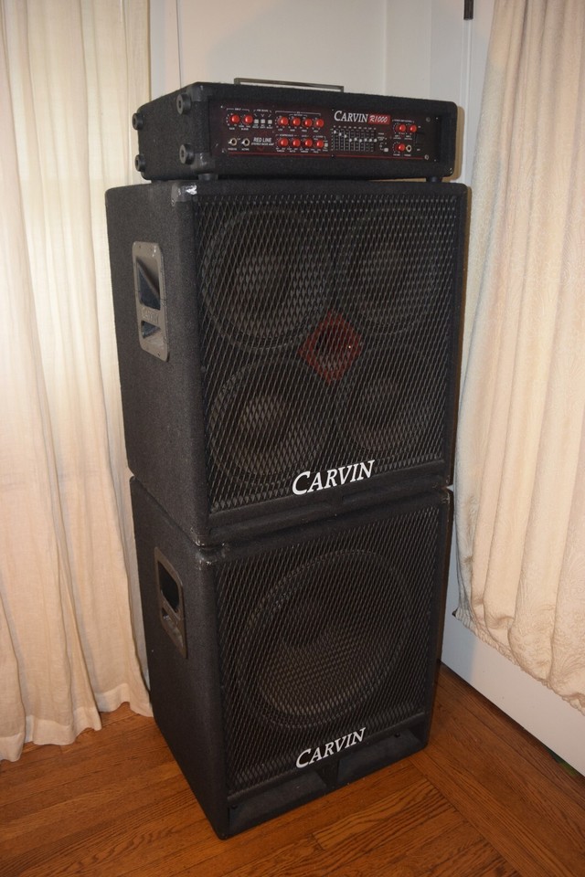 Carvin Red Line R1000 RL118 RL410T Bass Stack | eBay