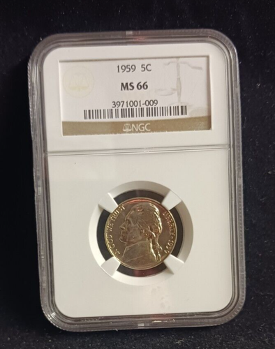 1959 NGC MS 66 Jefferson Nickel Coin | eBay