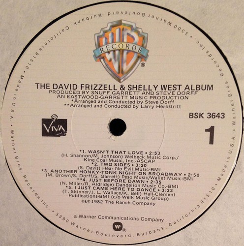 David Frizzell & Shelly West - The David Frizzell And Shelly West Album ...