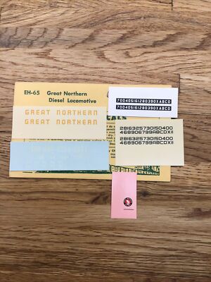 Champ Decals HO Scale EH-65: Great Northern Diesel Locomotive | eBay