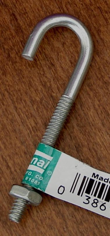 National N232-876 Steel Hook - SWL 40 LB - 3/16" x 2 1/2" - BRAND NEW ...