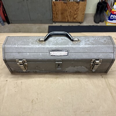 Vintage Craftsman Crown Logo Toolbox Tombstone Gray 19”x 6"x 6" | eBay