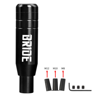 BRIDE Universal Aluminum Black Automatic Car Gear Stick Shift Knob ...