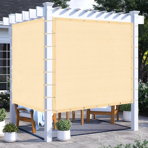 90% Pergola Shade Cloth 12'X20' Outdoor Sun Shade Cover Canopy with ...