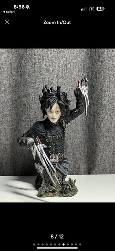 Edward Scissorhands Johnny Depp Resin Bust Statue Diamond Select In Box ...
