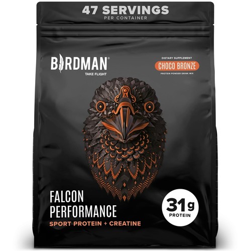 Birdman Falcon Performance Vegan Protein Powder 31g Protein 5g Creatine ...