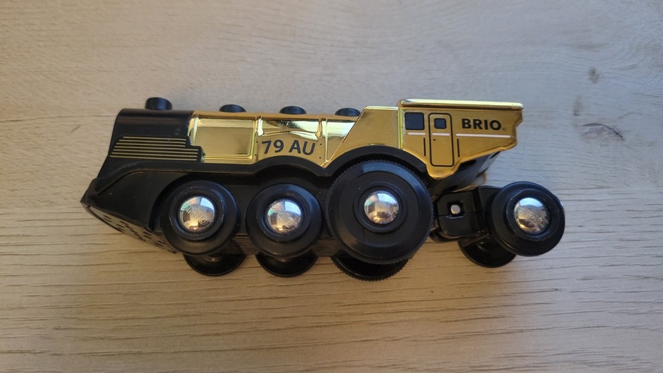 BRIO Mighty Gold Action Locomotive 33630 for Woodel Railway Works | eBay