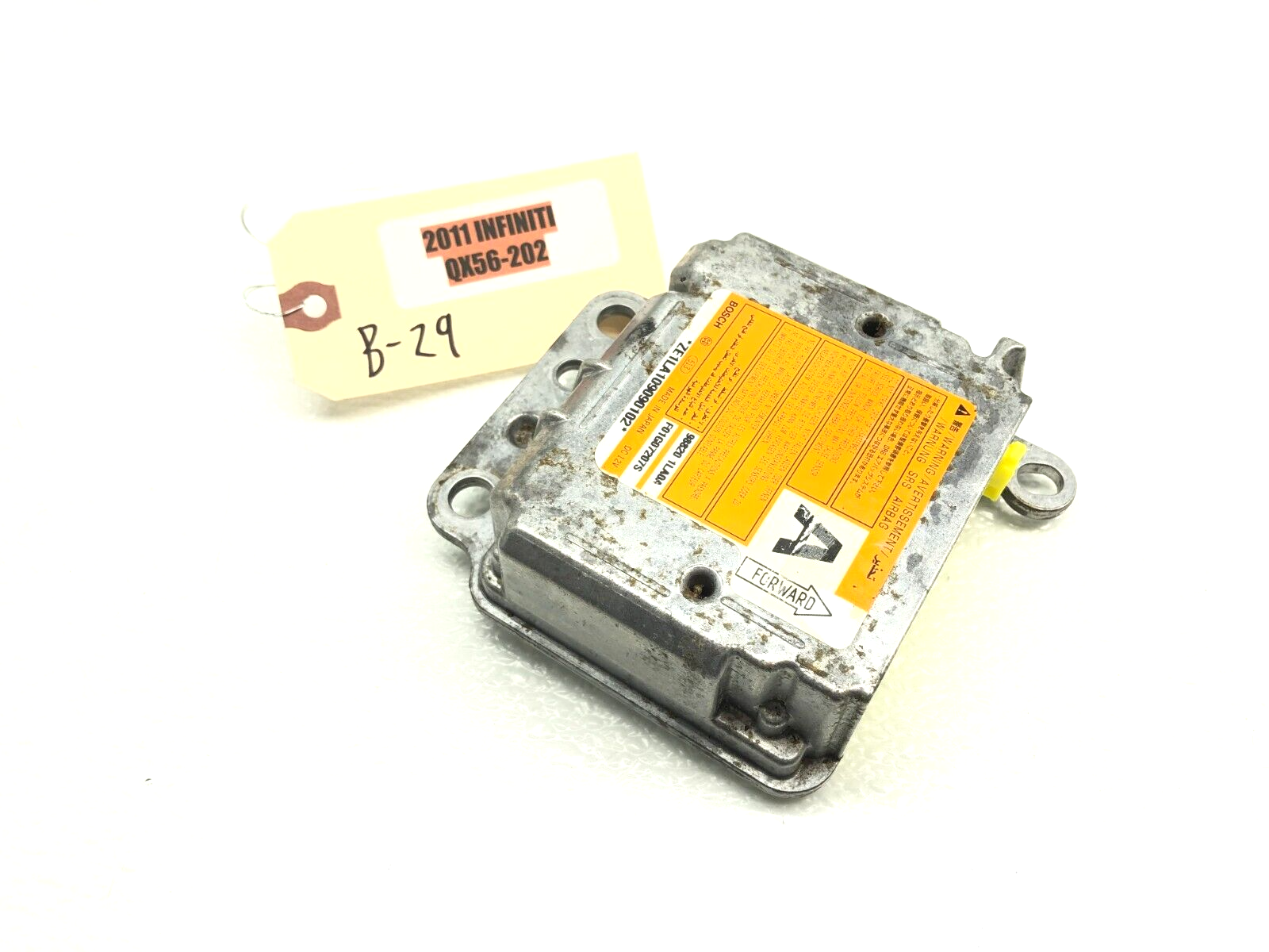2011-2012 INIFNITI QX56 SRS AIRBAG AIR BAG COMPUTER SDM CONTROL MODULE ...