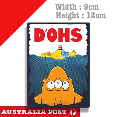 The SIMPSON Duff Beer Shark Funny Cartoon Character Sticker | eBay ...