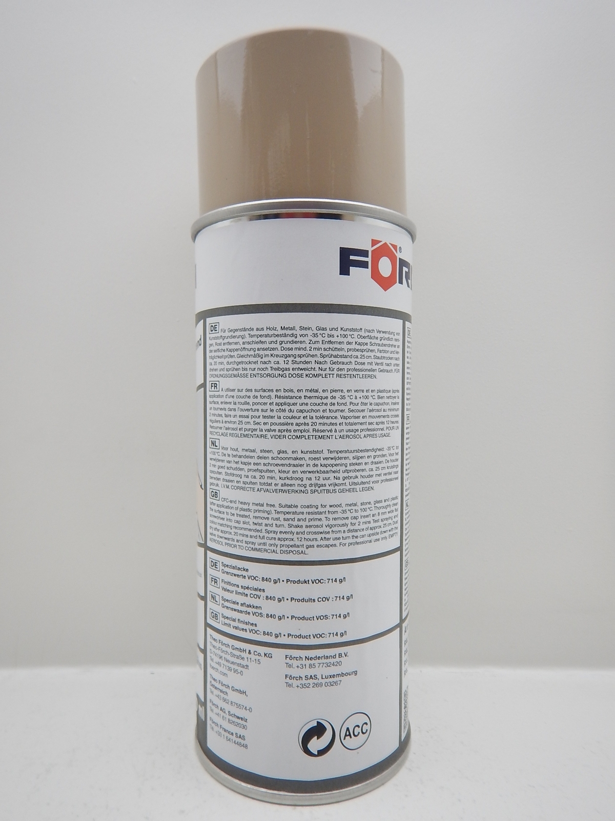 GRAUBEIGE GRAU BEIGE RAL 1019 LACK LACKSPRAY SPRAY SPRAYDOSE 400ML ...