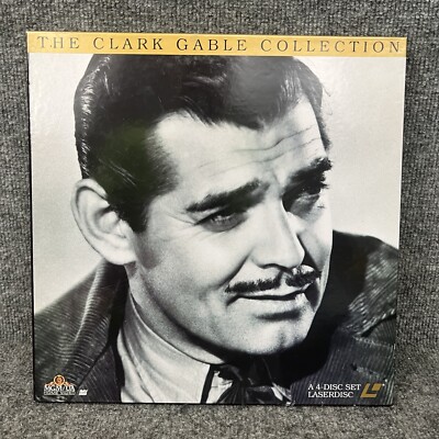 THE CLARK GABLE COLLECTION - Clark Gable 12” LASERDISC BOX SET 4 Movies ...