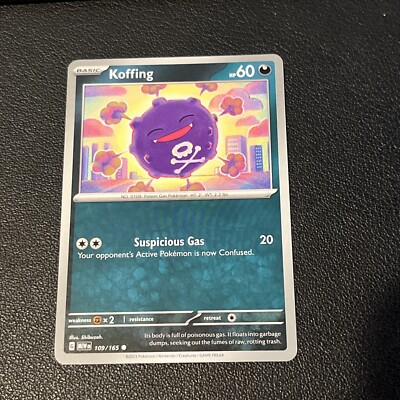 Koffing - 109/165 151 Common Pokemon - NM | eBay
