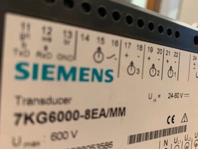 Siemens Simeas Transducer, 7KG6000-8EA, 7KG6000-8EA/MM, 7KG60008EA MM ...