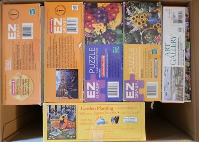 LOT OF 6 AMERICANA 300 pc puzzles GREAT VARIETY - ALL COMPLETE EC | eBay