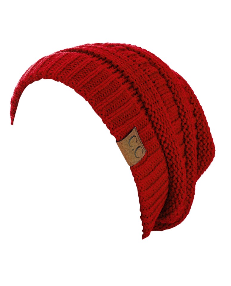 Hot item! CC Beanie New Women's Knit Slouchy Thick Cap Hat Unisex Solid ...