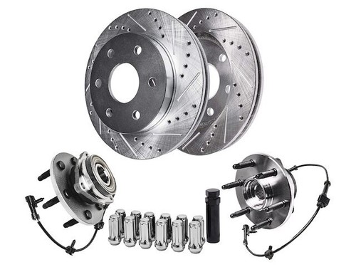 For Silverado 1500 Brake Rotor Hub Assembly Lug Nut Kit Detroit Axle ...