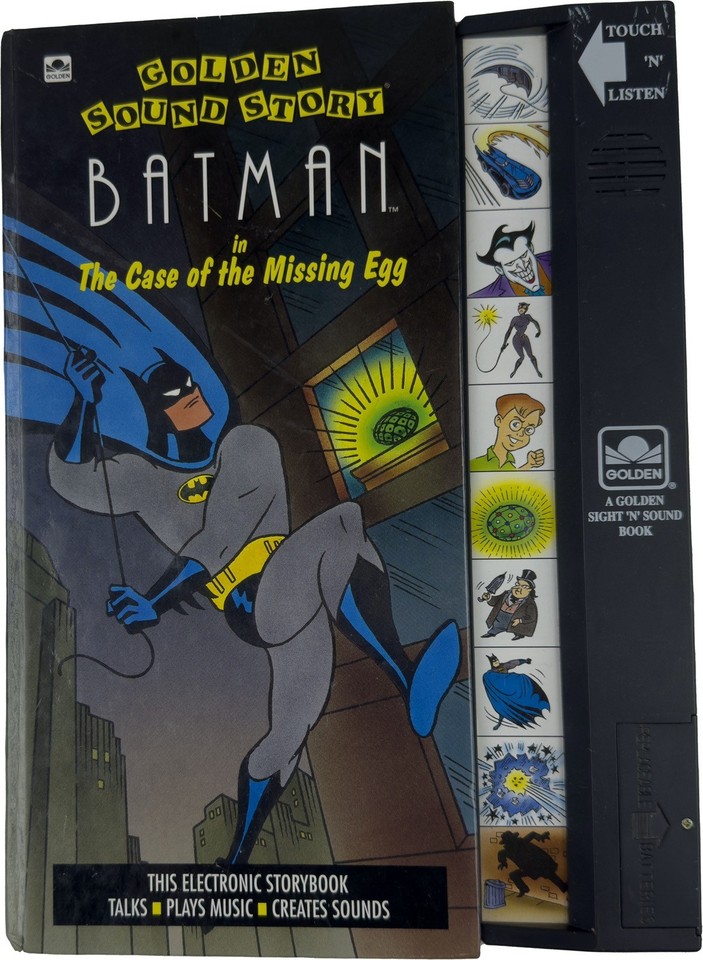 1992 Golden Sound Story Batman Case of the Missing Egg HC | eBay