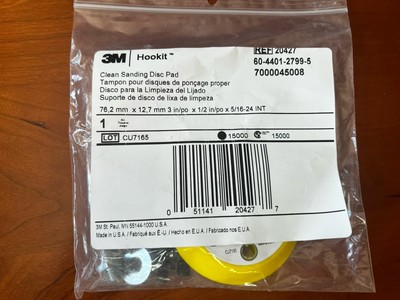 New - 3M 20427 Hookit Clean Sanding Abrasive Disc Pad Kit 3 inch | eBay